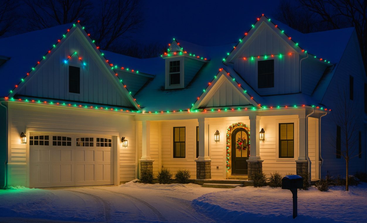 Clinton Township MI Christmas Lights Installation